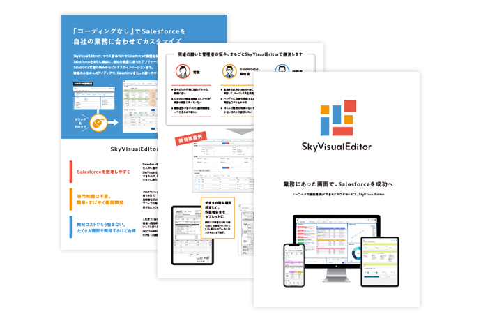 Salesforceをもっと使いやすくする『SkyVisualEditor』のパンフレット | 資料ダウンロード | 株式会社テラスカイ