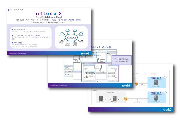 データ連携サービス「mitoco X」ご紹介資料 | 資料ダウンロード | 株式会社テラスカイ